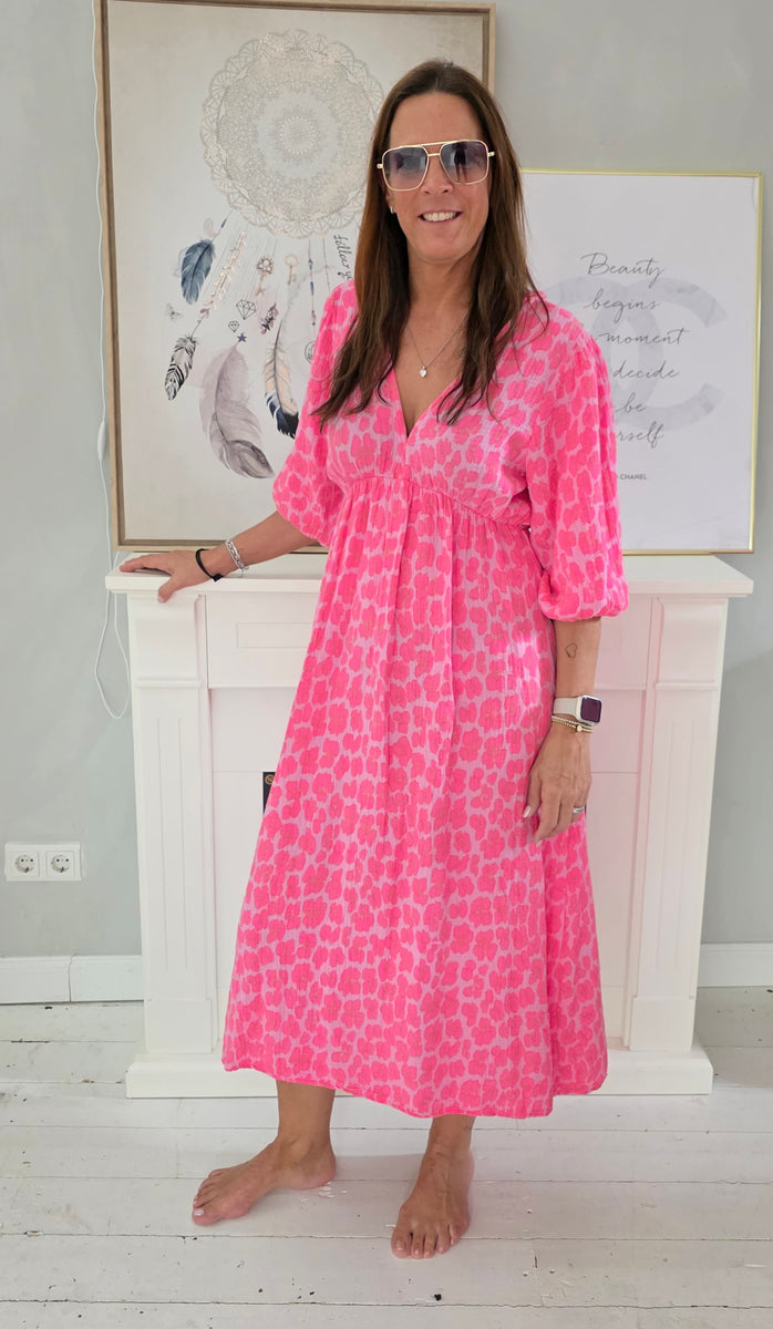 Musselin Kleid Leo Neon – VINTAGE FASHION DESIGN